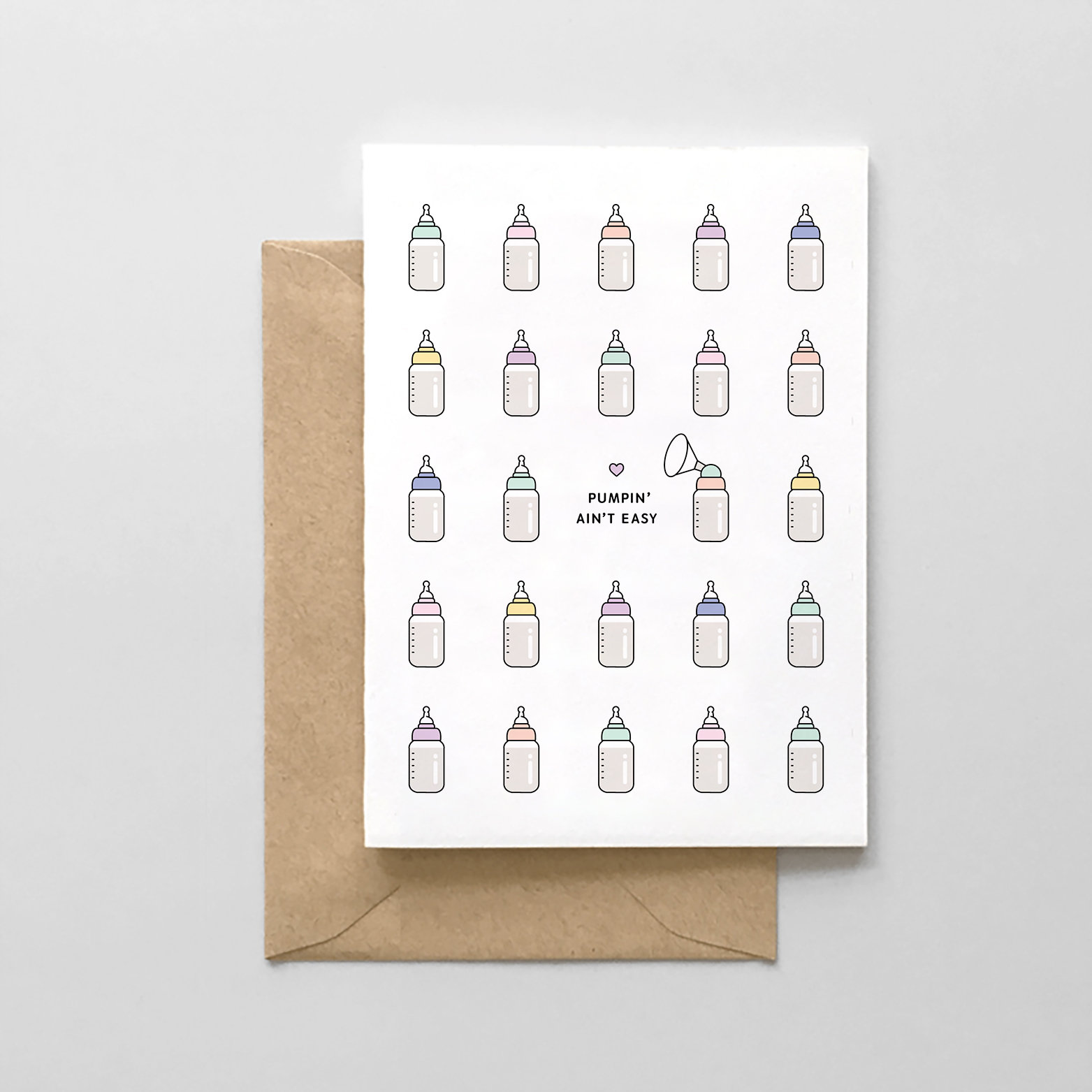 Funny Baby Cards Pumpin' Ain't Easy | Etsy