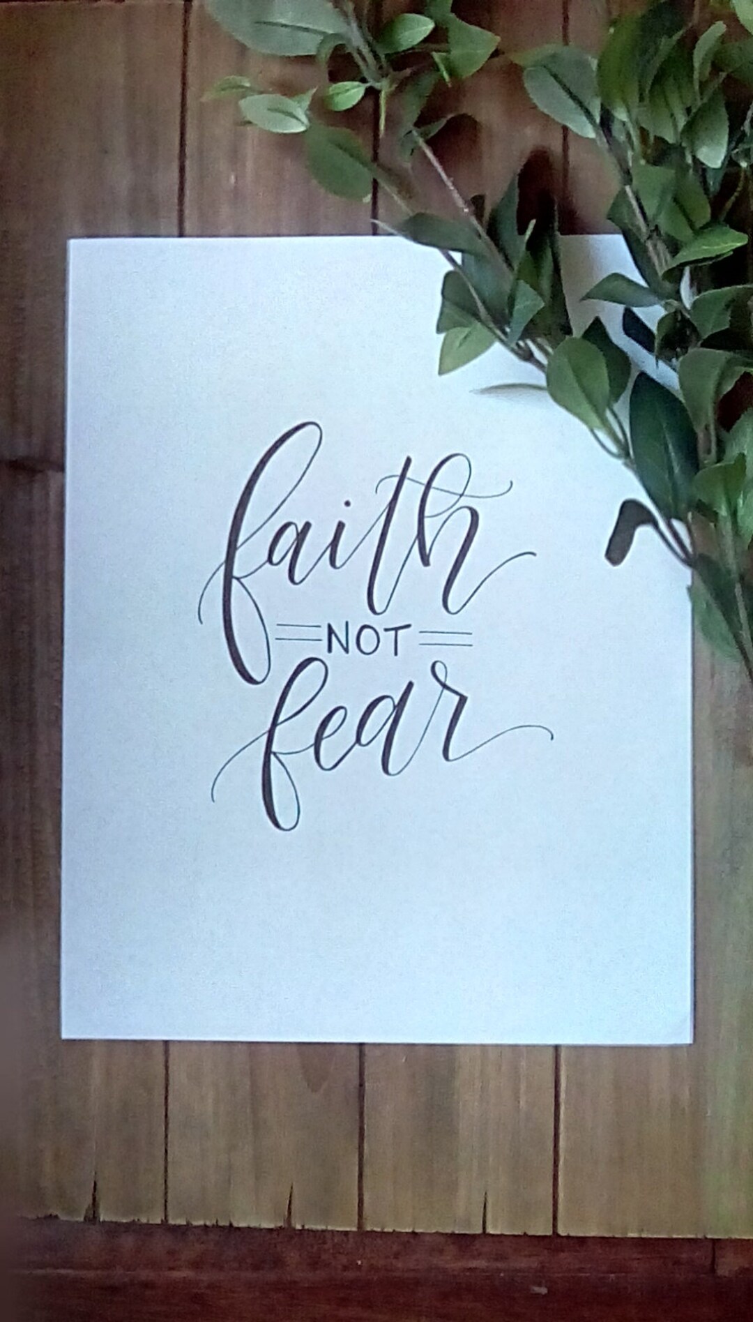 Faith Not Fear Printable Art Instant Download Art - Etsy