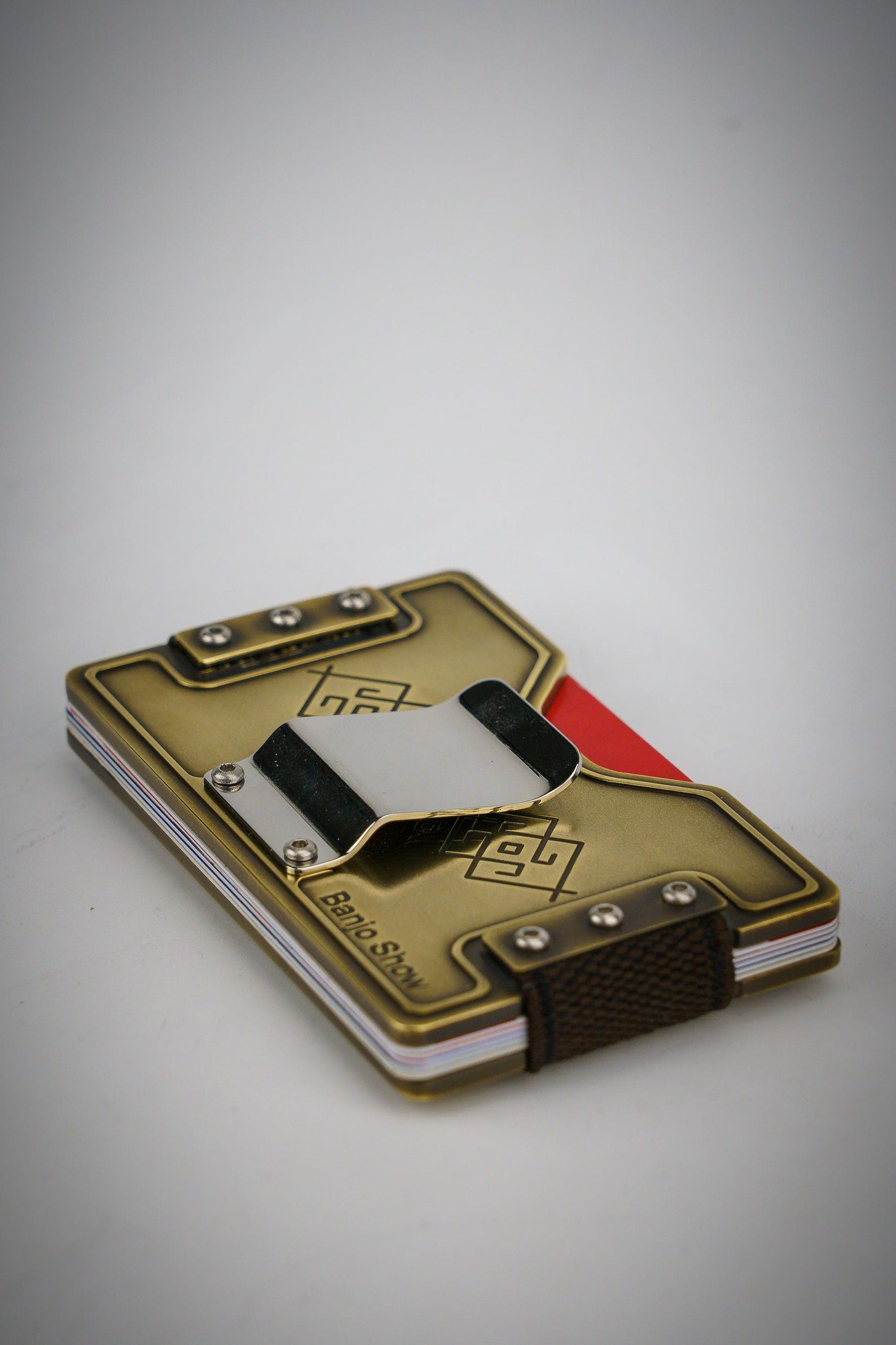 Minimalist Wallet Made of Brass and With a Stainless Steel Cash Clip - Etsy