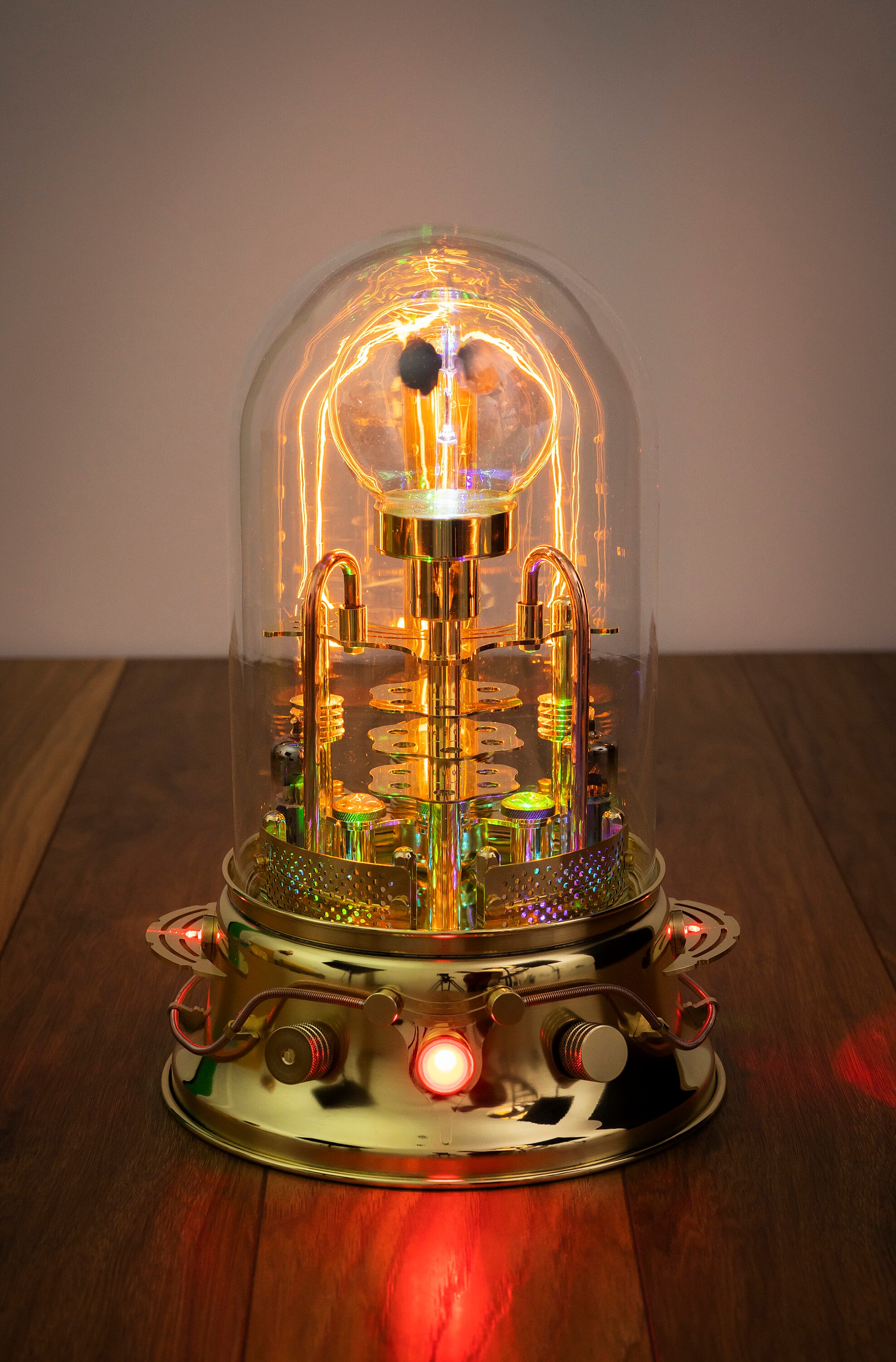 Steampunk Lamp aether Art Sculpture With Glass - Etsy UK