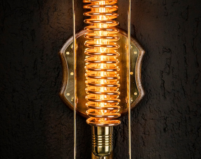 Steampunk Wall Lamp "wasp" (this is a Pre-order for Manufacturing) - Etsy