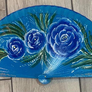 BIG ROSE SPANISH Hand Fan - Etsy