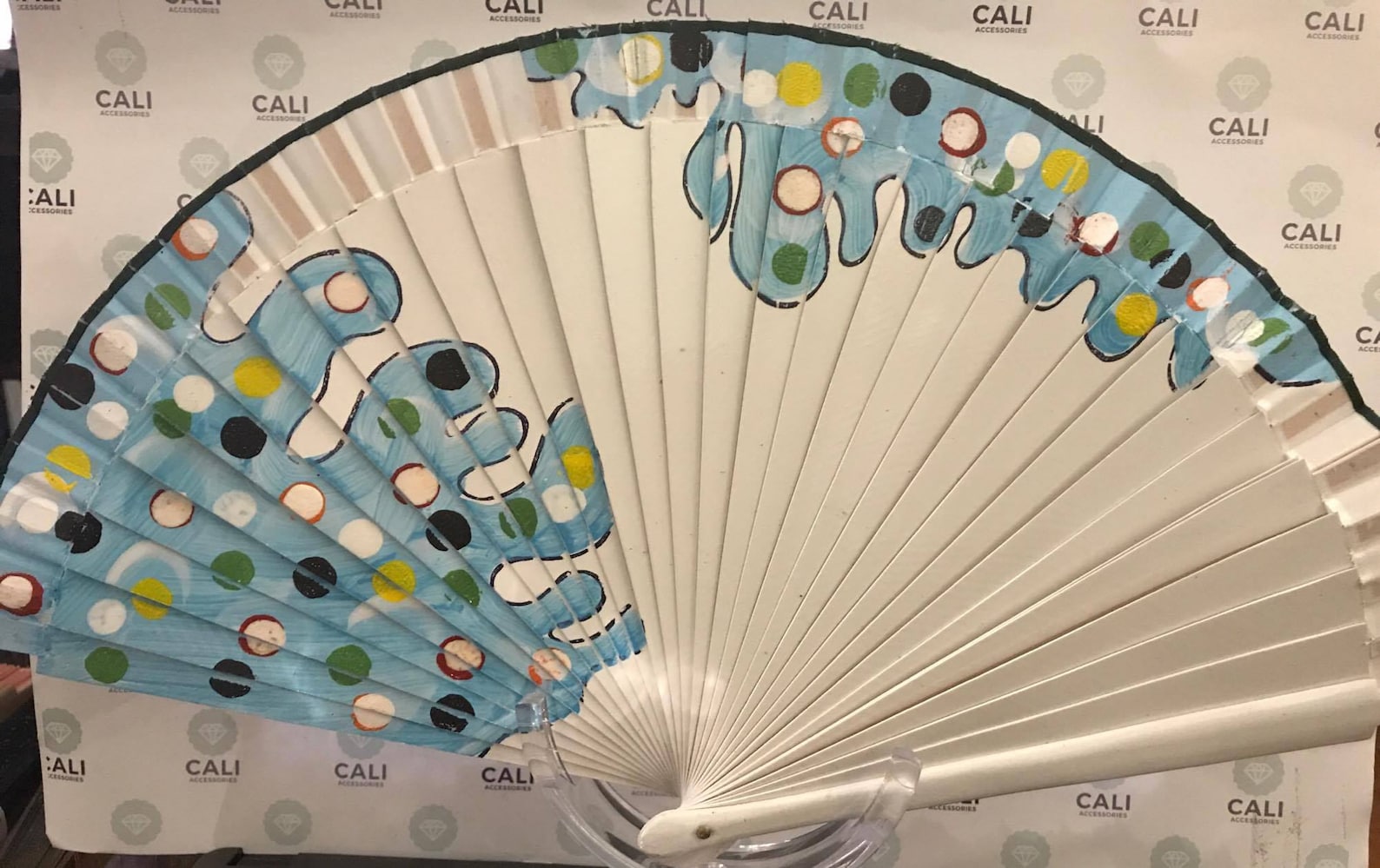 Classic Watercolor Hand Held Fan | Etsy