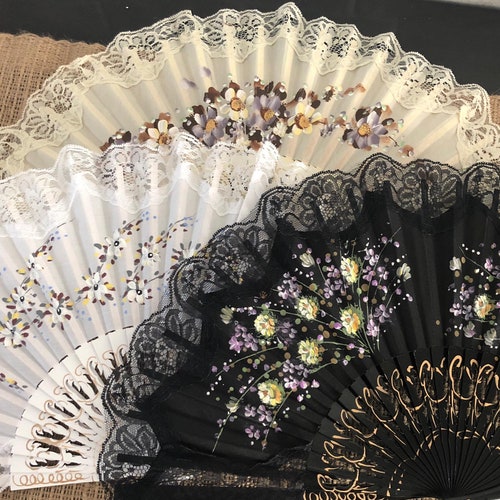 Elegant Beautiful Design Hand Fan Hand Held Fan Wedding - Etsy