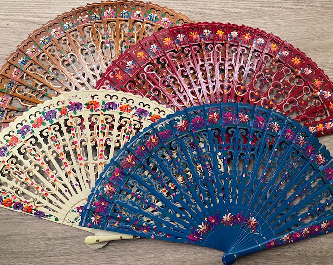 FLORENCIA Spanish Hand Held Fan - Etsy