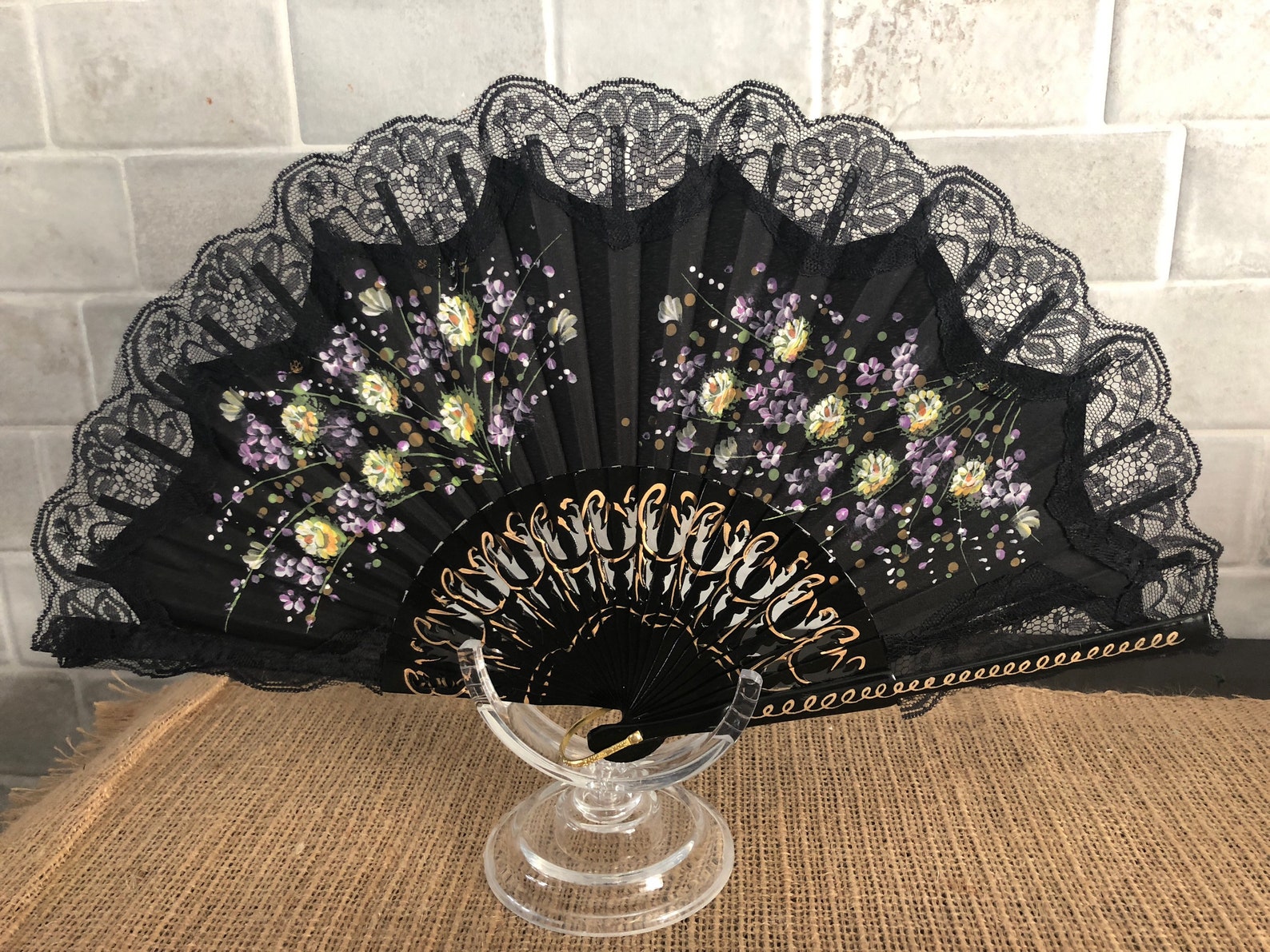 Sweetie Lace Hand Held Fan - Etsy
