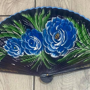 BIG ROSE SPANISH Hand Fan - Etsy