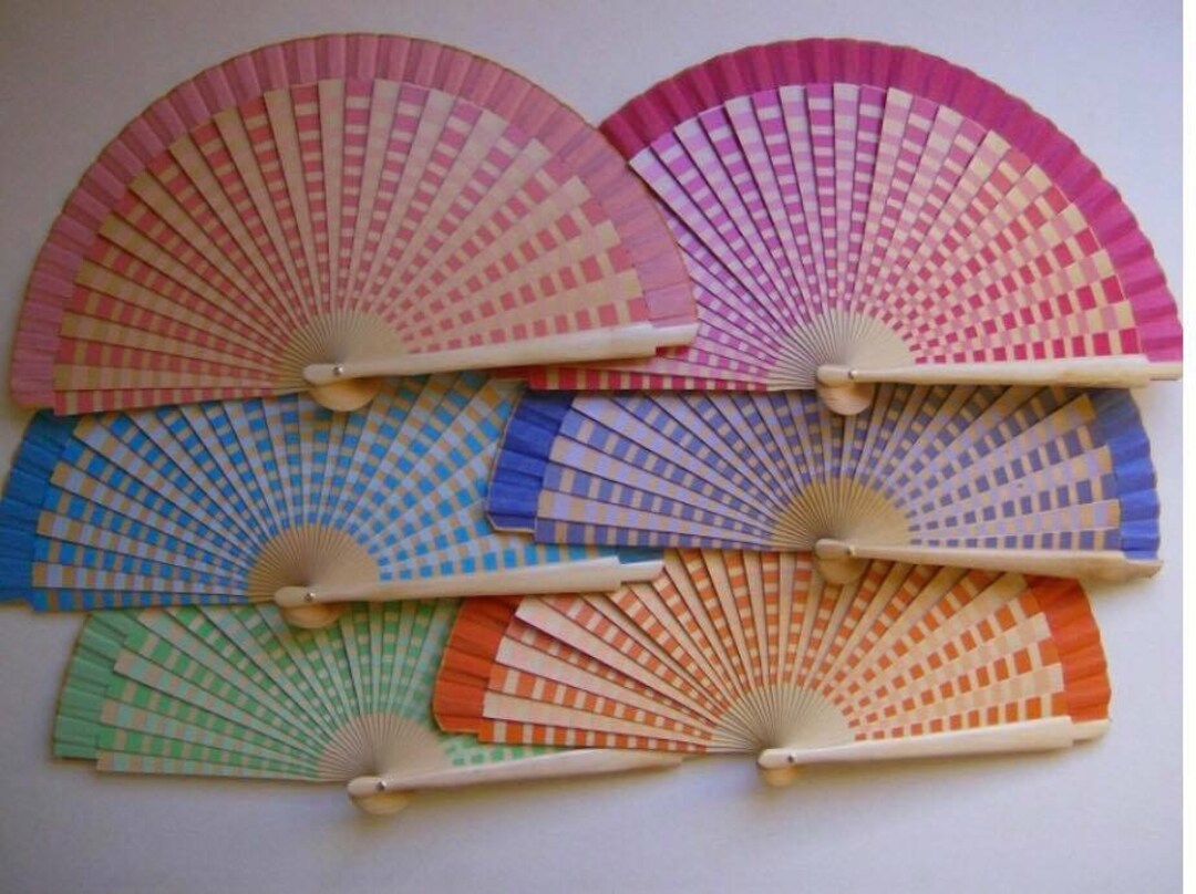 Tweed Handmade Handheld Spanish Fan - Etsy