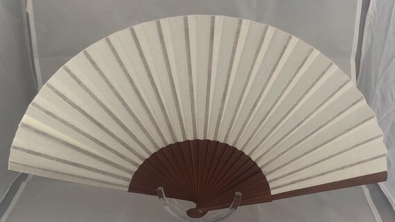 Jumbo Polished Pear Wood Handmade Handheld Fan | Etsy