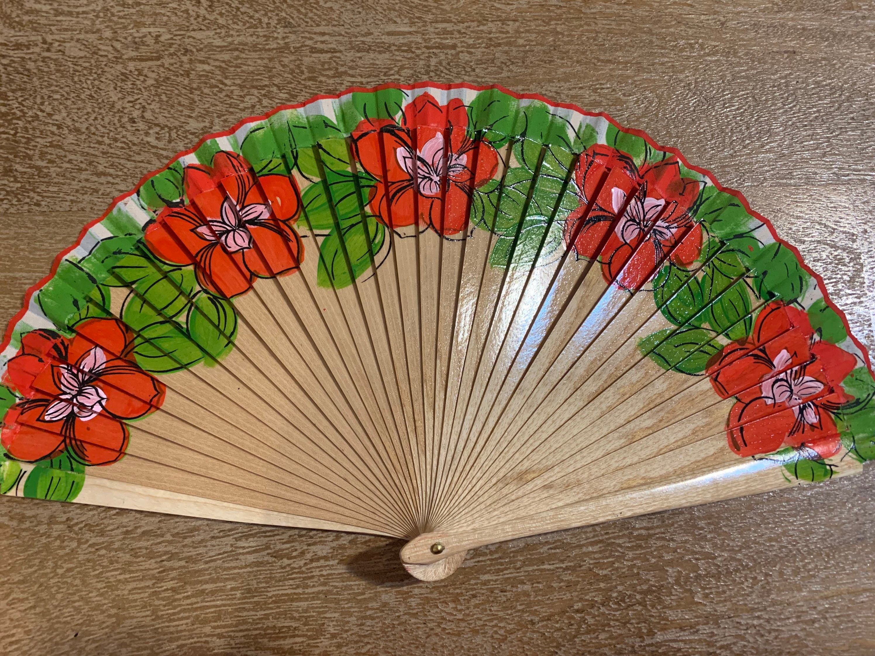 ASSORTED COLORS SPANISH Hand Held Fan - Etsy