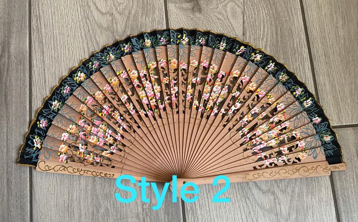 SPRING BREEZE Spanish Hand Fan - Etsy