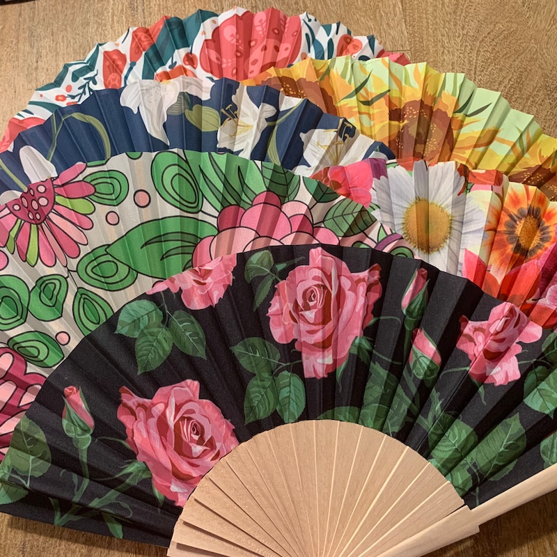 Wedding Fans Floral - Etsy
