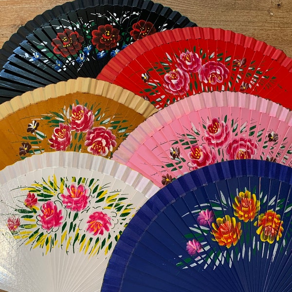 Hand Painted Fan - Etsy