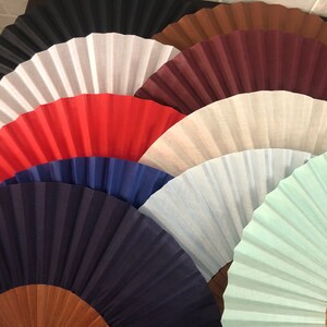 COLORED PEAR WOOD Hand Held Fan - Etsy