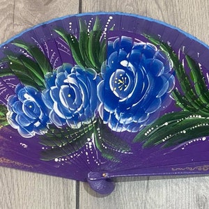 BIG ROSE SPANISH Hand Fan - Etsy
