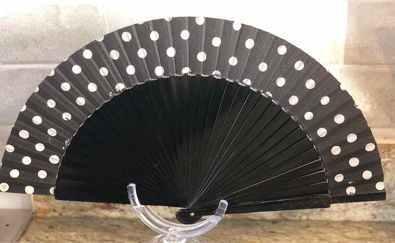 Colored Dots Handmade Handfan - Etsy