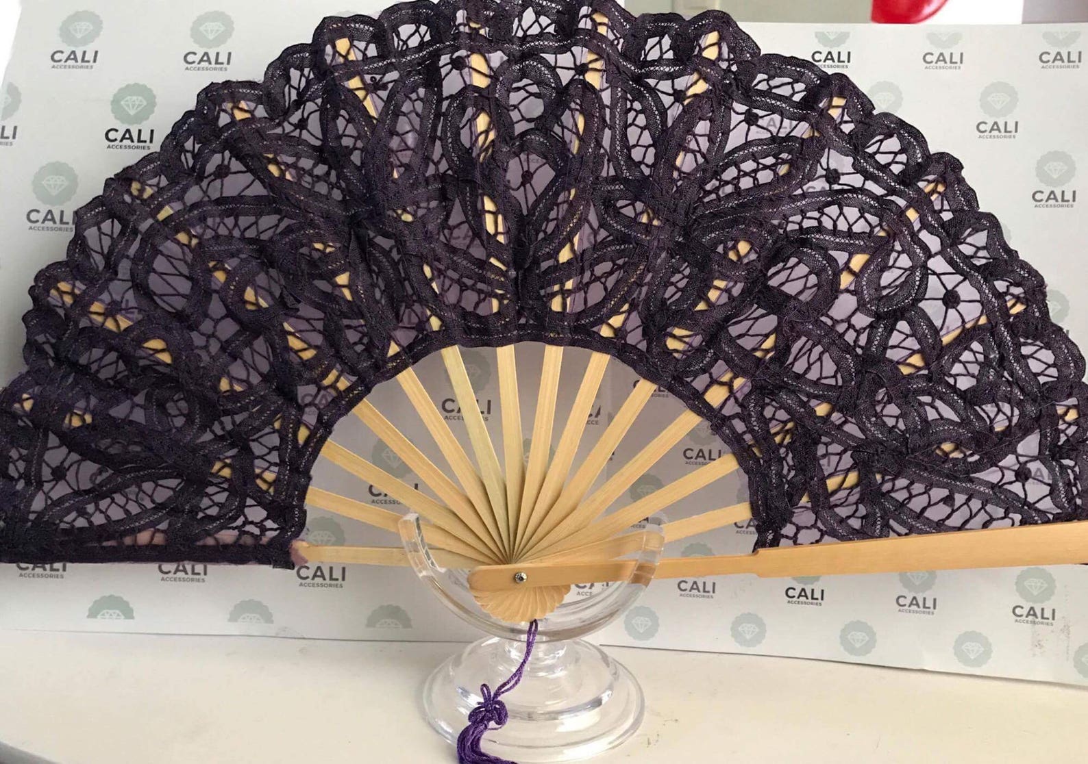 Lace Hand Fan Assorted Colors | Etsy