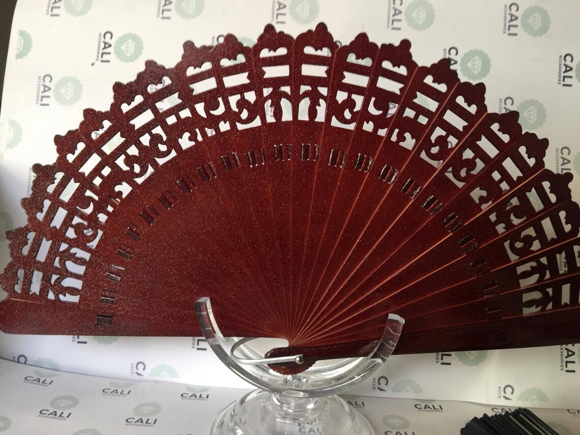 Goth Hand Held Fan - Etsy