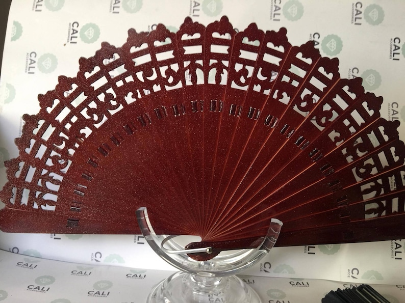 Goth Hand Held Fan - Etsy