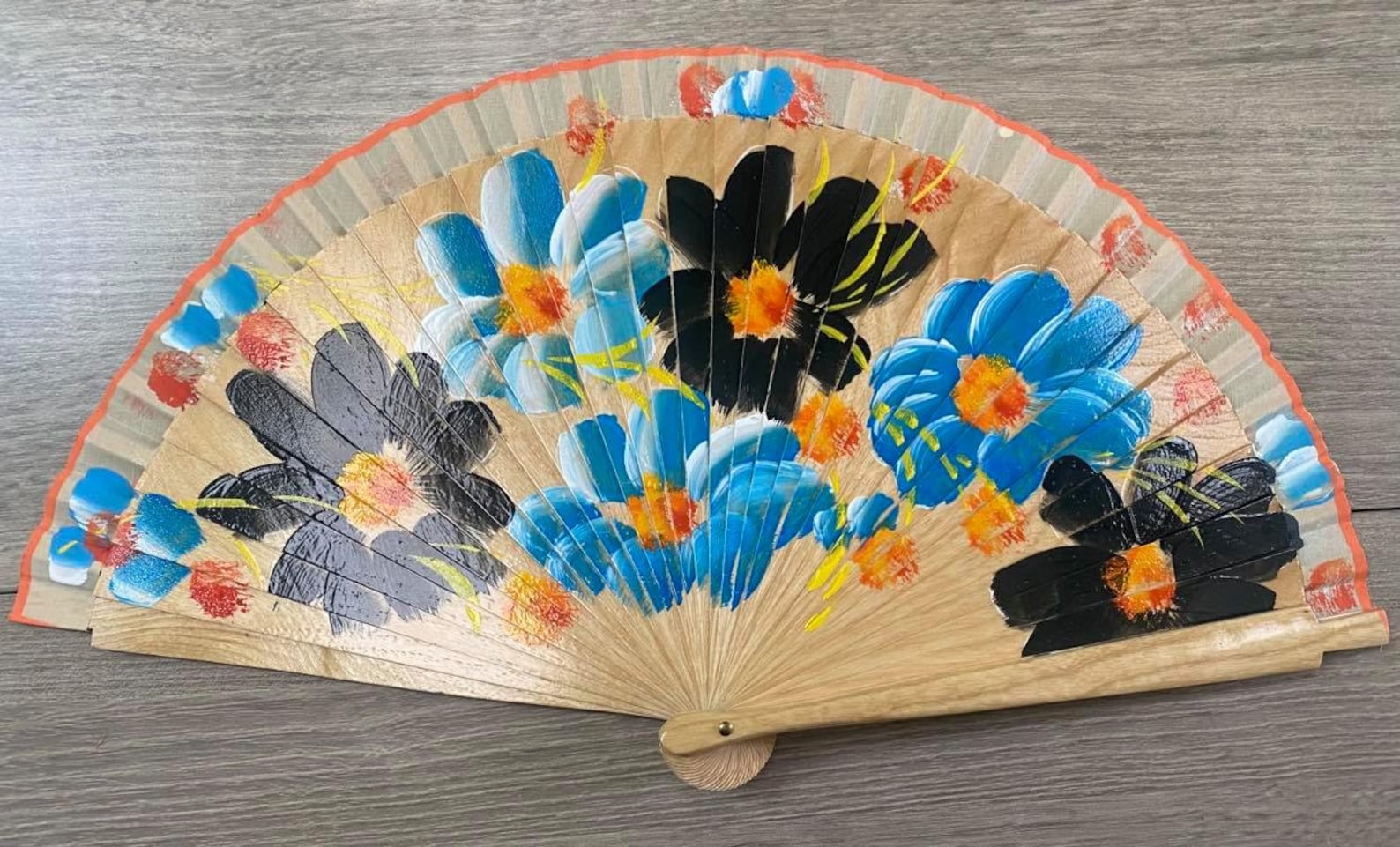 FLOWERFULL SPANISH Hand Held Fan - Etsy