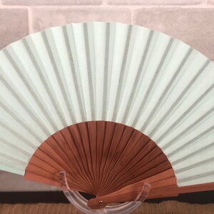 COLORED PEAR WOOD Hand Held Fan - Etsy