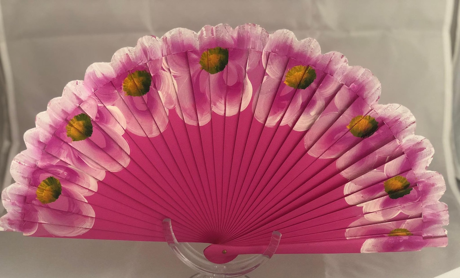 Flower Power Handmade Handheld Fan - Etsy