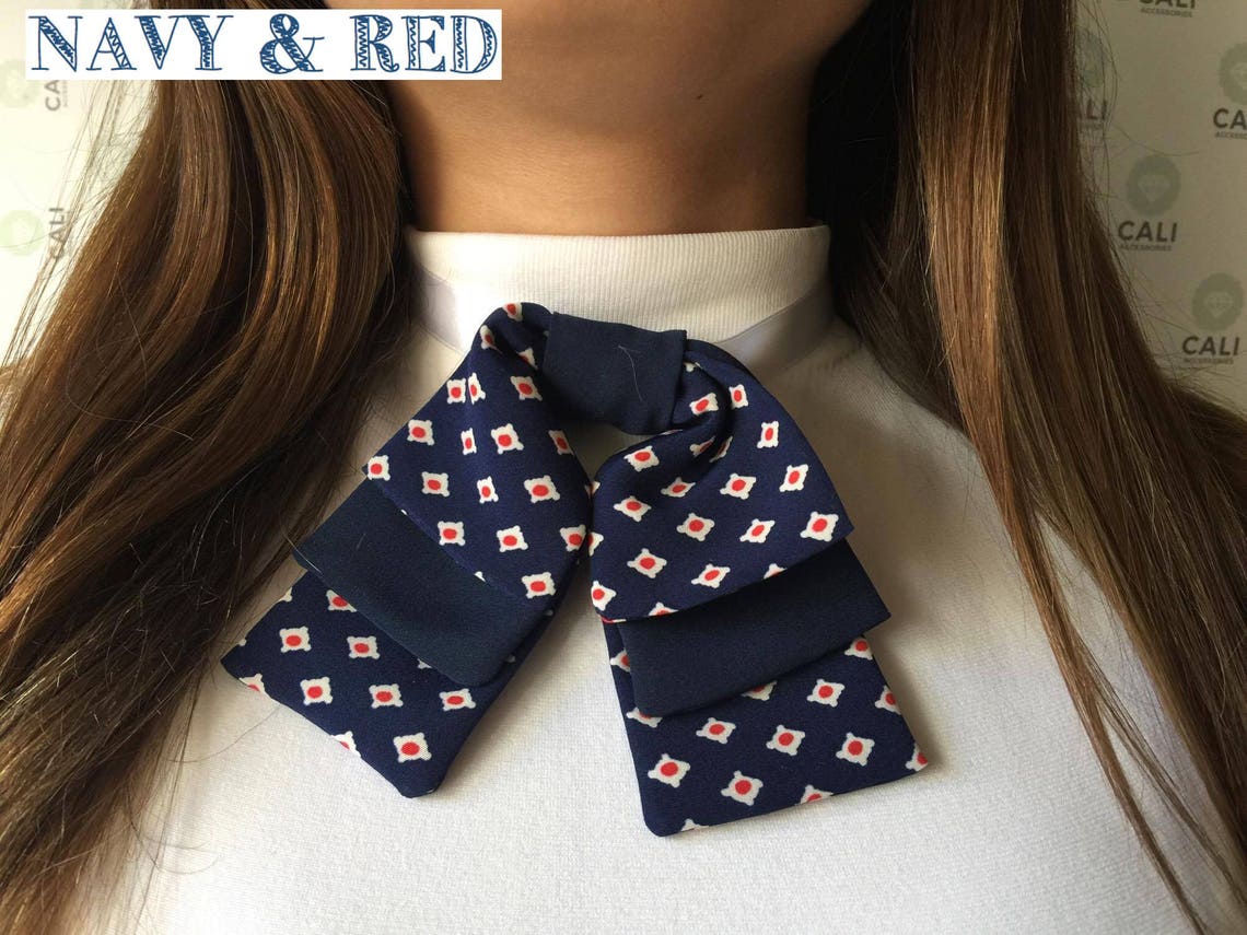 Vintage Bow Girly Bowtie Ascot Bowtie the Chick Tie - Etsy