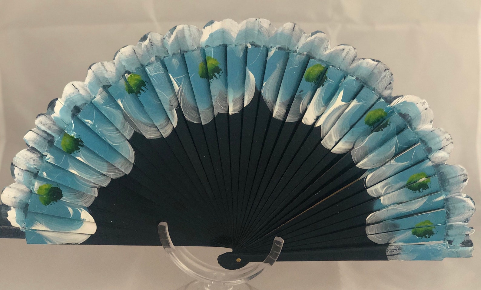 Flower Power Handmade Handheld Fan - Etsy