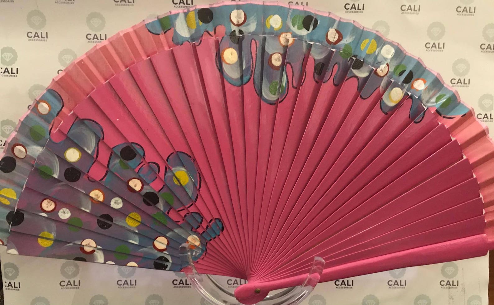 Classic Watercolor Hand Held Fan | Etsy