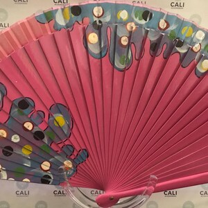 Classic Watercolor Hand Held Fan - Etsy