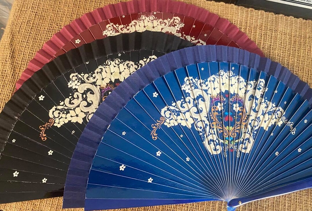BAROQUE SYMBOL Plastic Hand Fan - Etsy