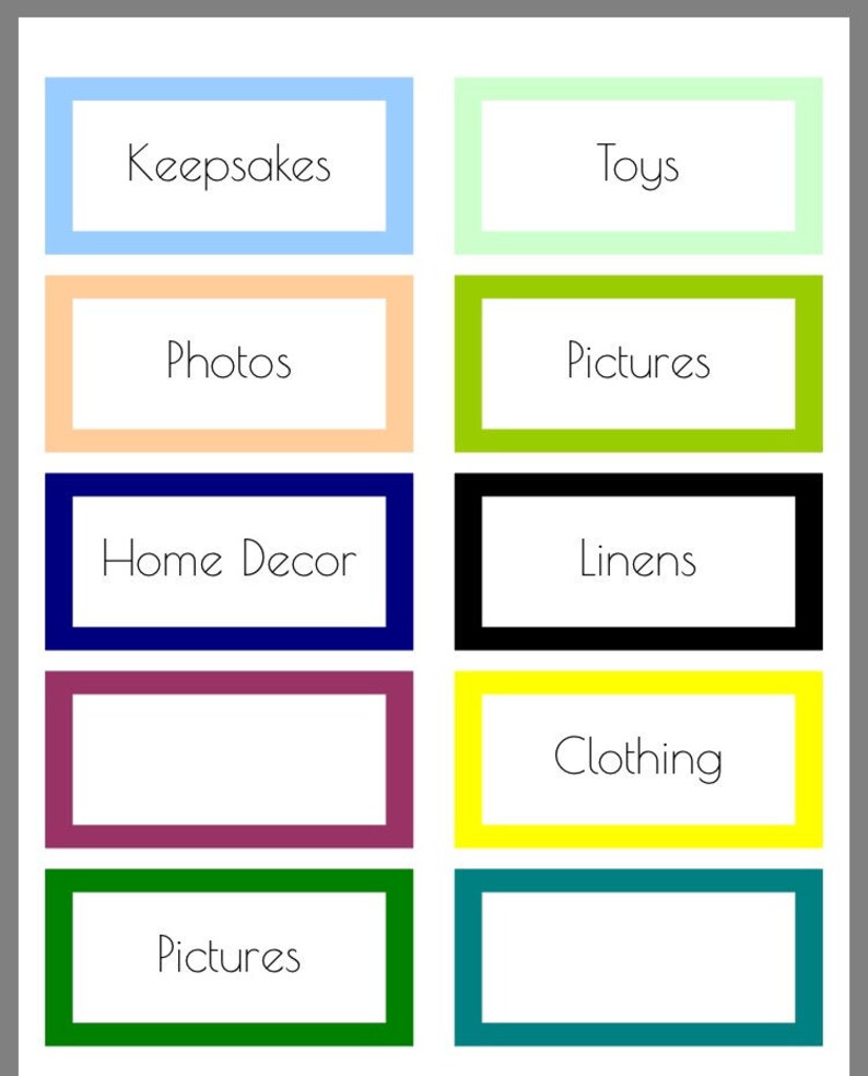 Storage Labels - Etsy Australia