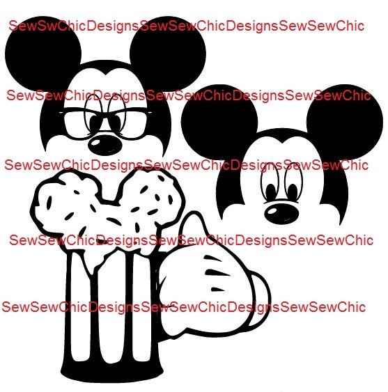 Mickey Mouse Half Face Beer Mug SVG - Etsy UK