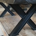 I-beam X-frame Metal Table Legs - (heavy Duty Table Legs, Industrial ...