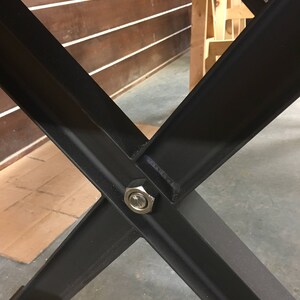 I-beam X-frame Metal Table Legs - (heavy Duty Table Legs, Industrial ...