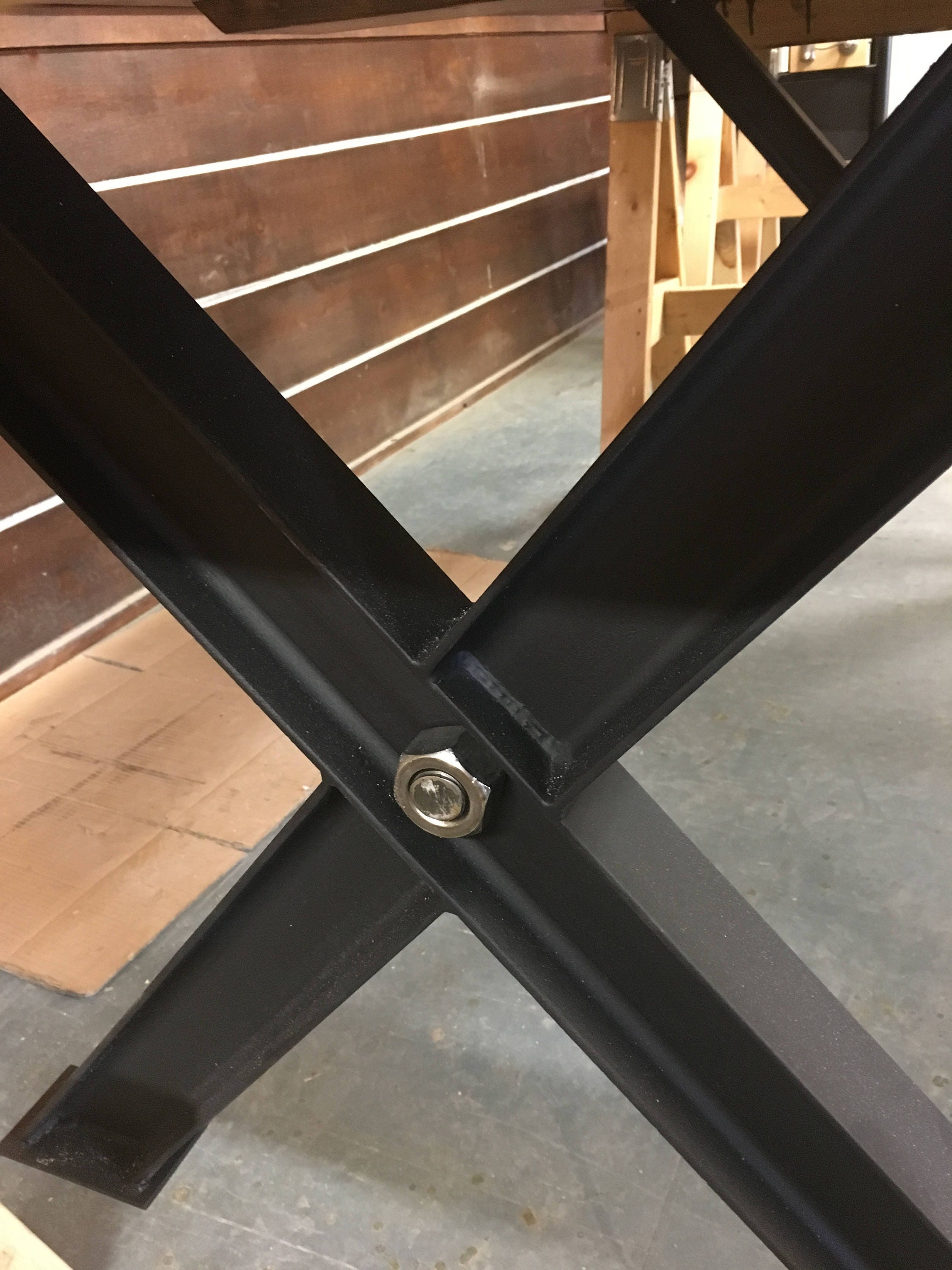 I-beam X-frame Metal Table Legs heavy Duty Table Legs | Etsy