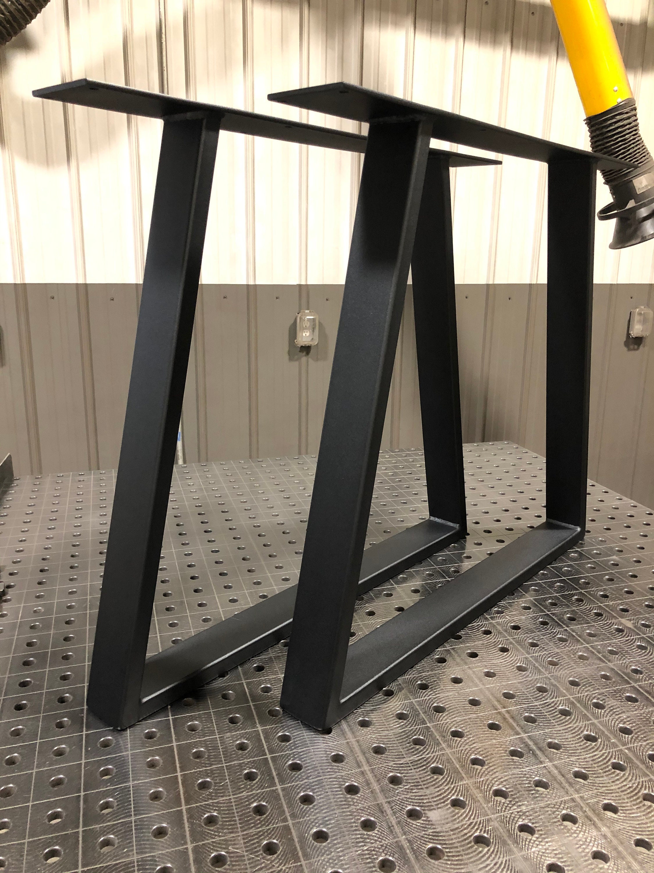 Inverse Trapezoid Metal Table Legs - (dining Table Legs, Bench Legs ...
