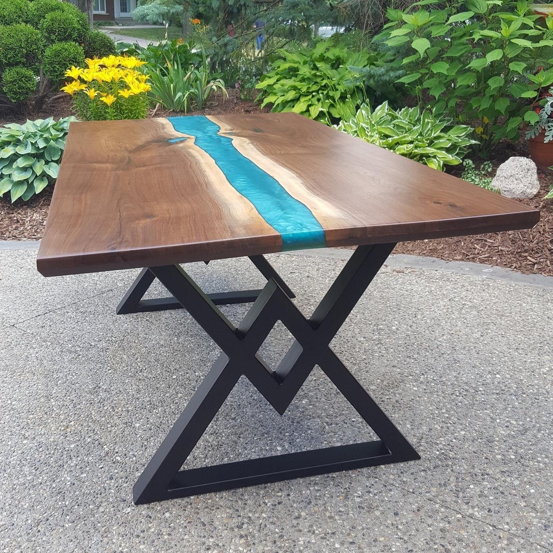 Diamond Metal Table Legs - Heavy Duty 2"x3" Tubing Table Legs - Set of ...