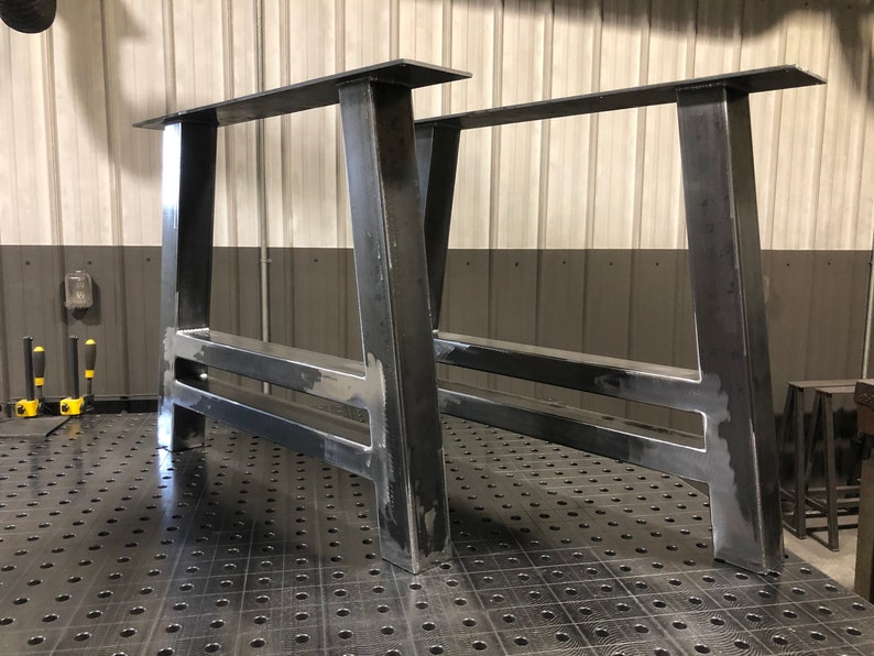 Double Bar A-frame Table Legs - Heavy Duty 3" Tubing Metal Table Legs ...