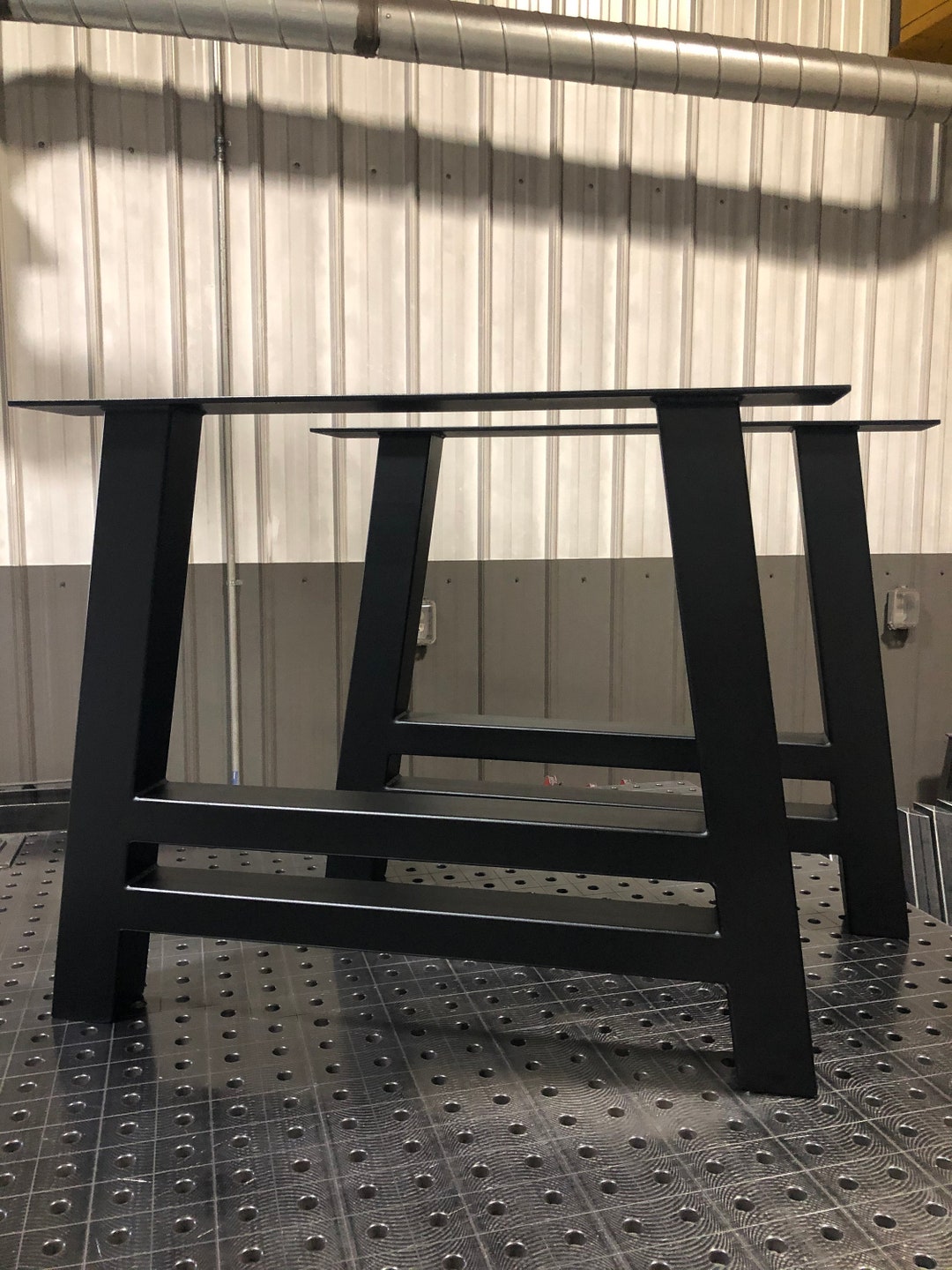 Double Bar A-frame Table Legs - Heavy Duty 3" Tubing Metal Table Legs ...