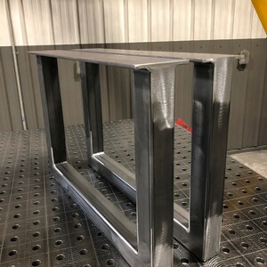 Square Metal Table Legs - (steel Table Legs, Metal Legs, Square Table ...