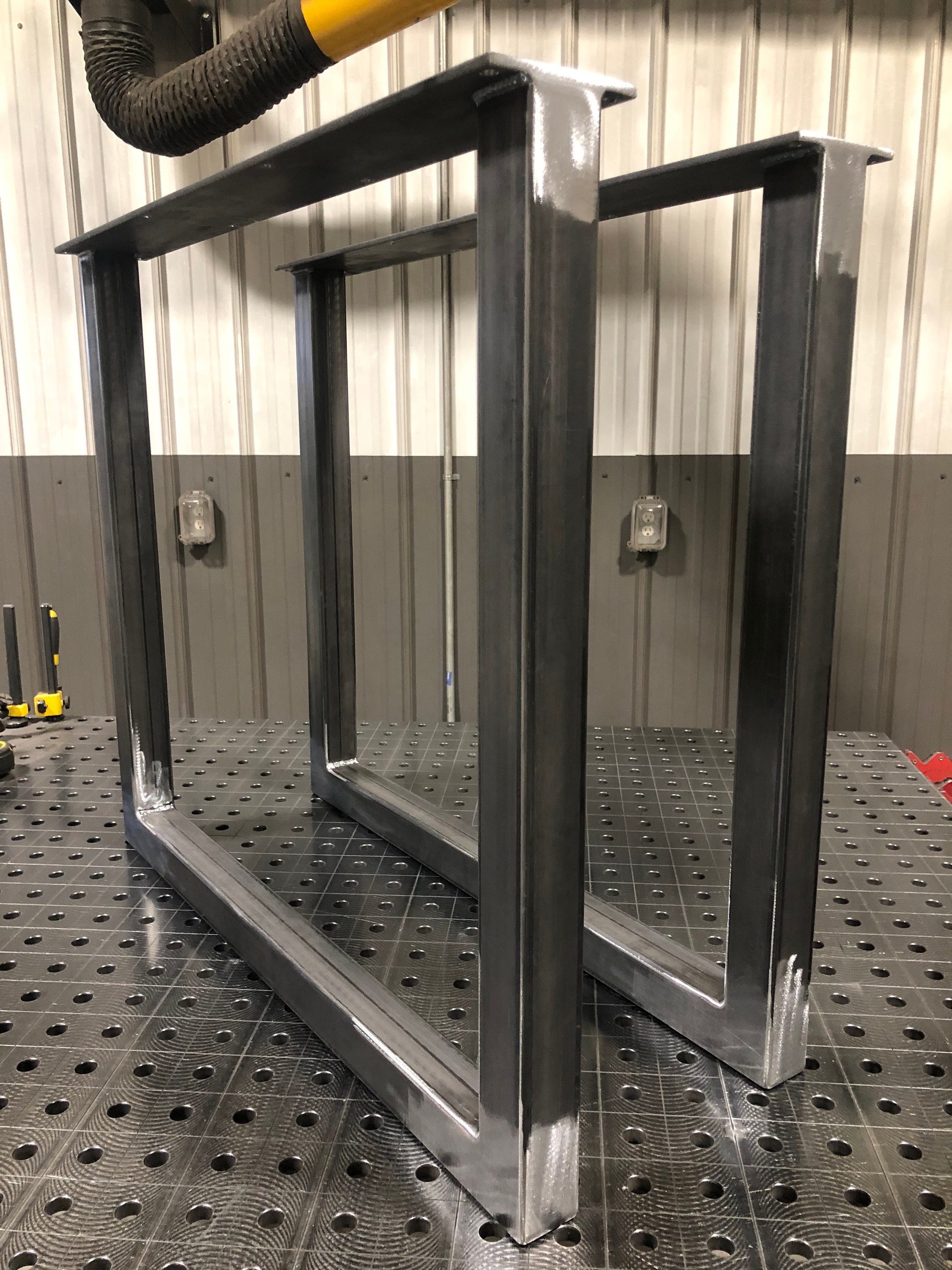 Metal square desk legs store