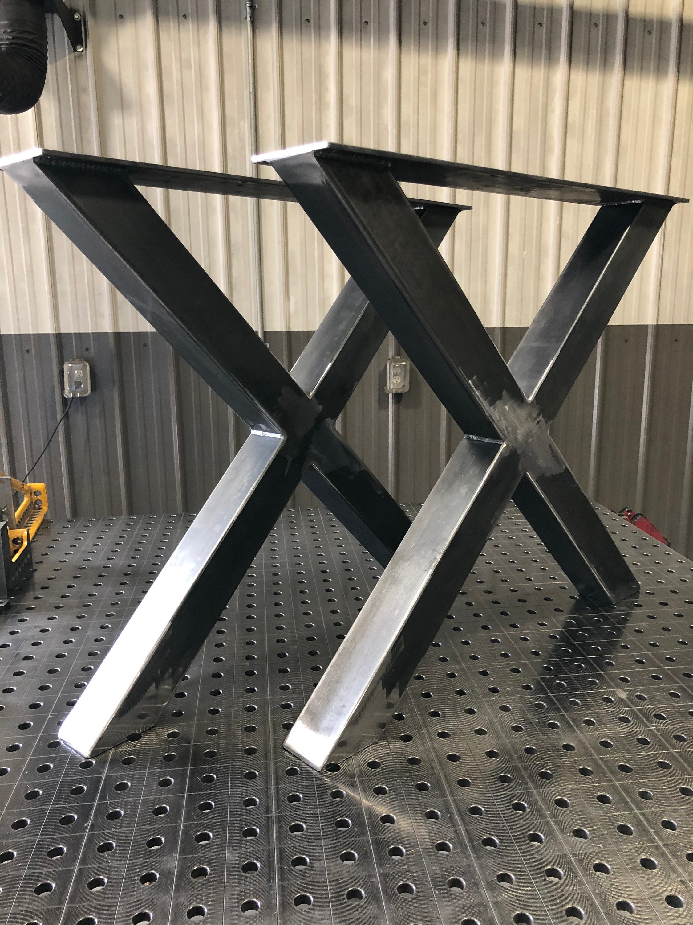 3 Tubing X-Frame Table Legs Heavy Duty Metal Table | Etsy