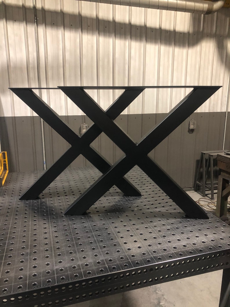 3 Tubing X-frame Table Legs Heavy Duty Metal Table | Etsy