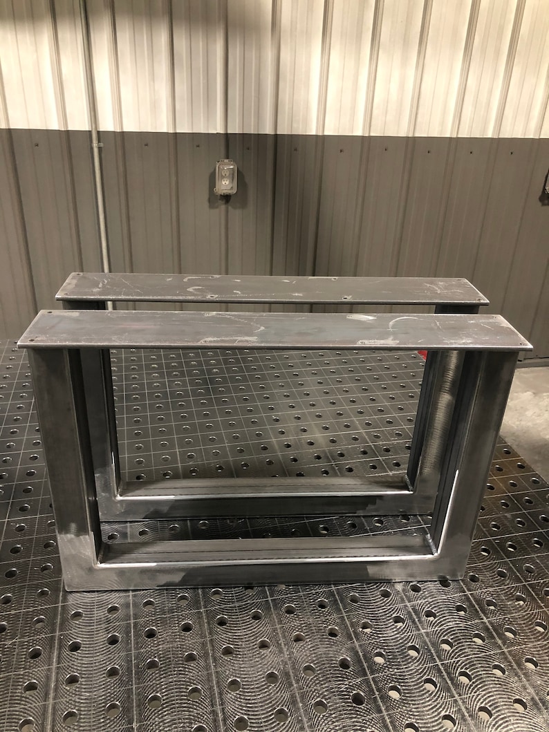 Square Metal Table Legs - (steel Table Legs, Metal Legs, Square Table ...