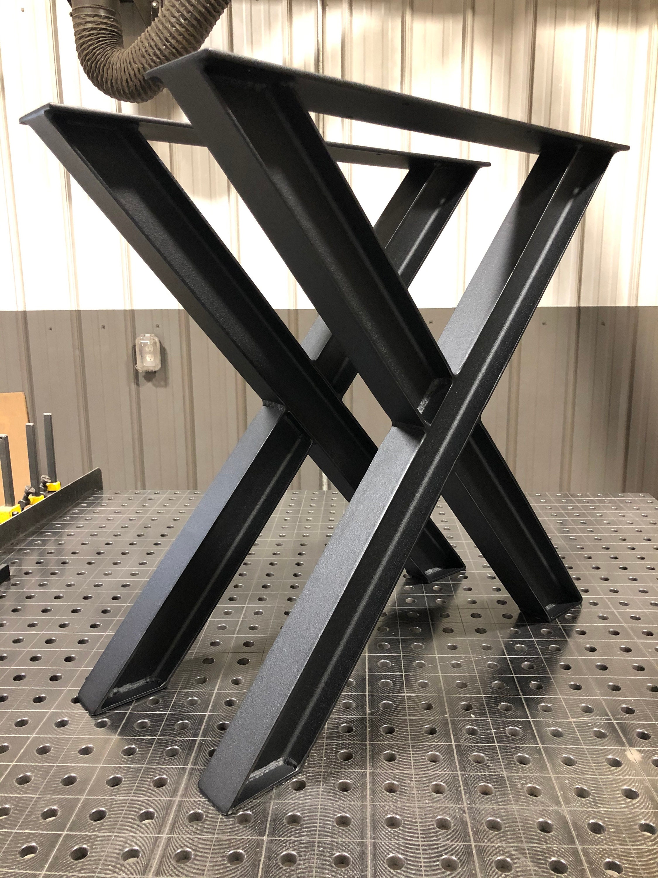 I-beam X-frame Metal Table Legs heavy Duty Table Legs | Etsy