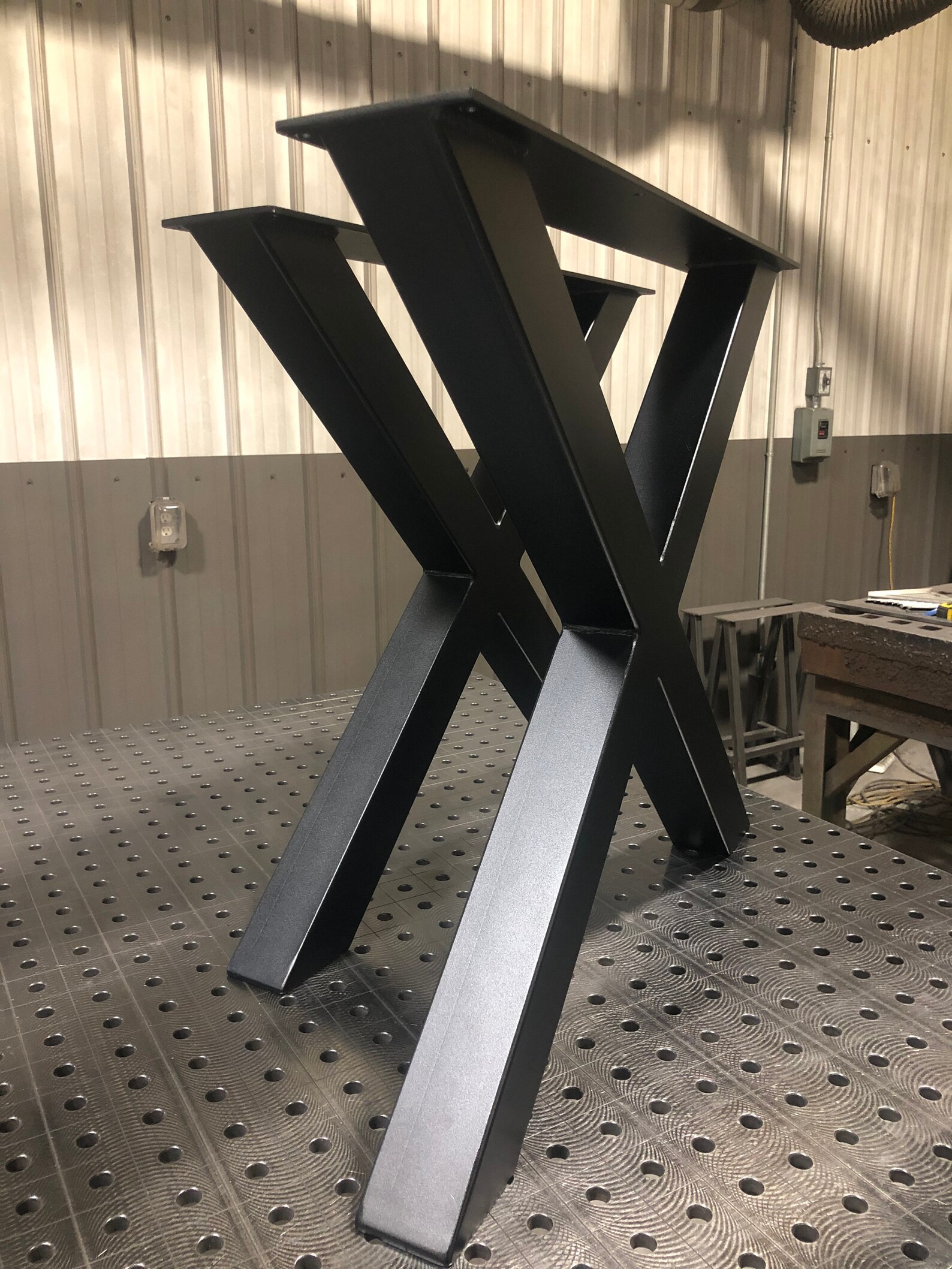 3 Tubing X-frame Table Legs Heavy Duty Metal Table | Etsy