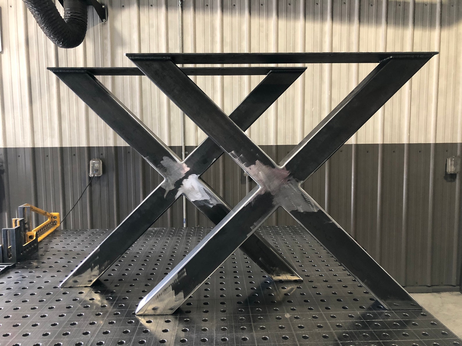 3 Tubing X-frame Table Legs Heavy Duty Metal Table | Etsy