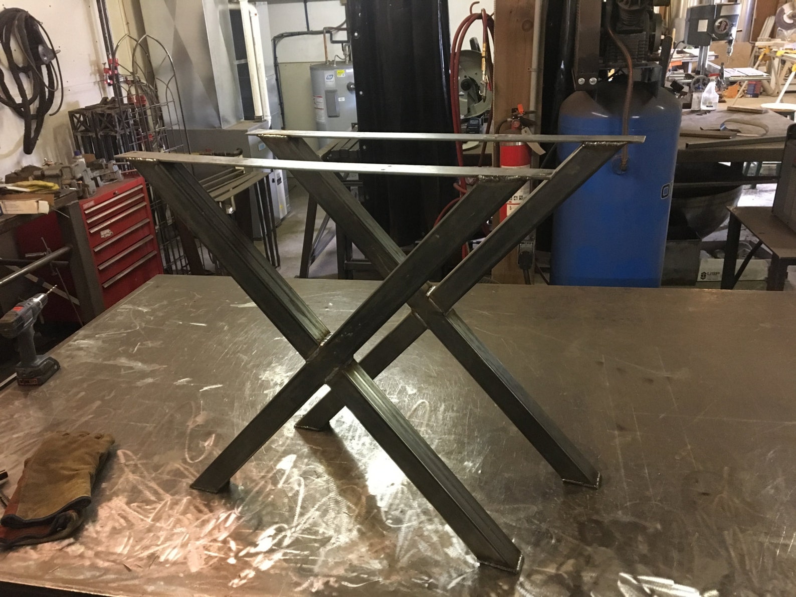 X-frame Metal Table Legs - (metal Legs, X Table Legs, Steel Table Legs ...
