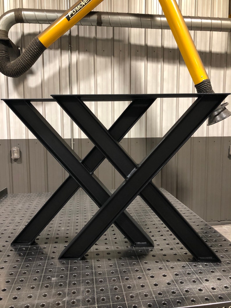 I-beam X-frame Metal Table Legs heavy Duty Table Legs | Etsy